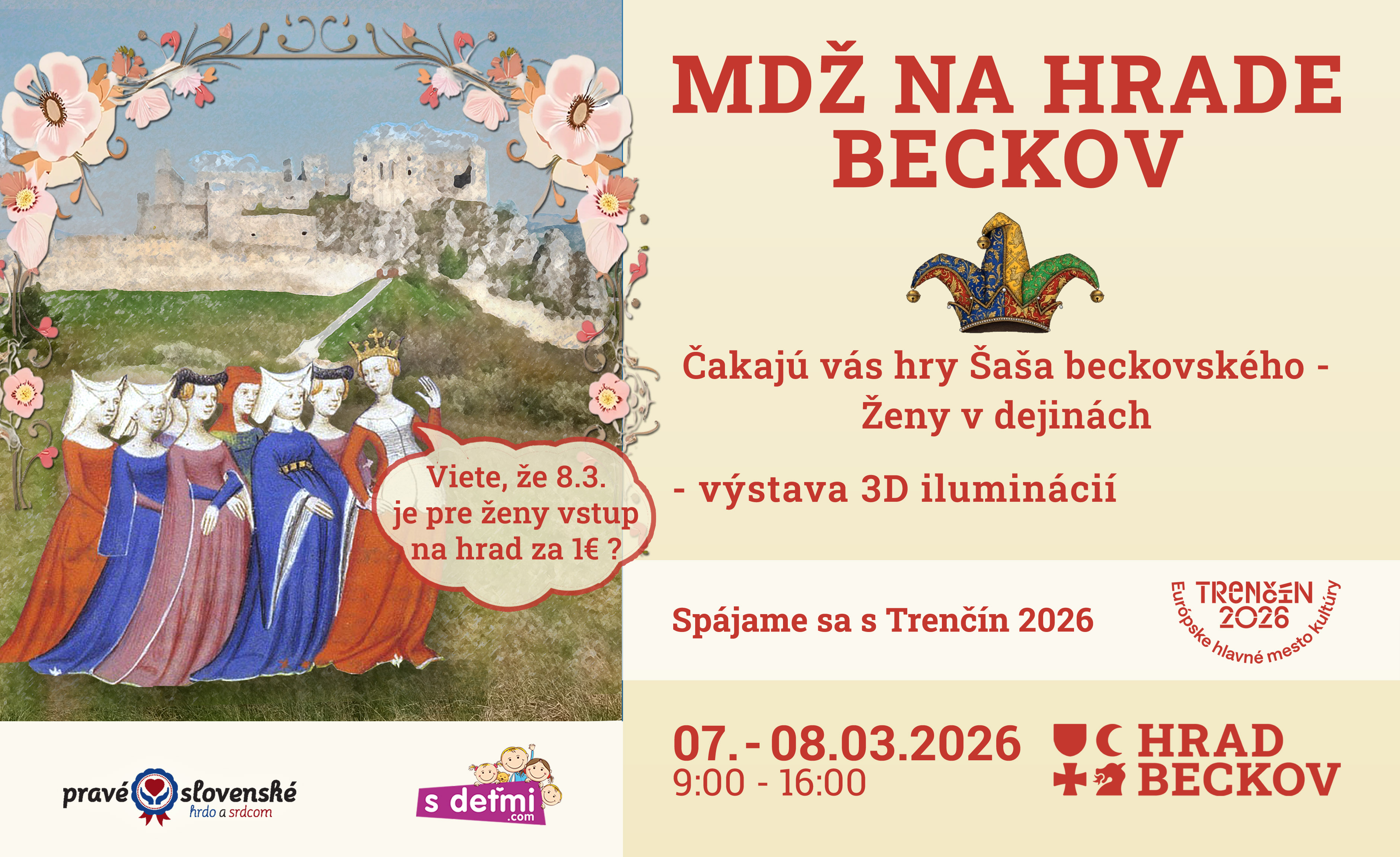 MDŽ na hrade BECKOV - Kam s deťmi